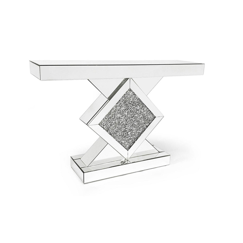 Wholesale direct supply crystal diamond mirrored console table