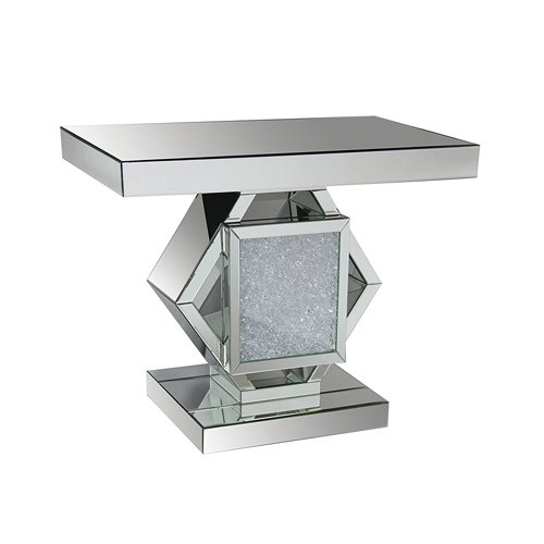 Wholesale direct supply crystal diamond mirrored console table