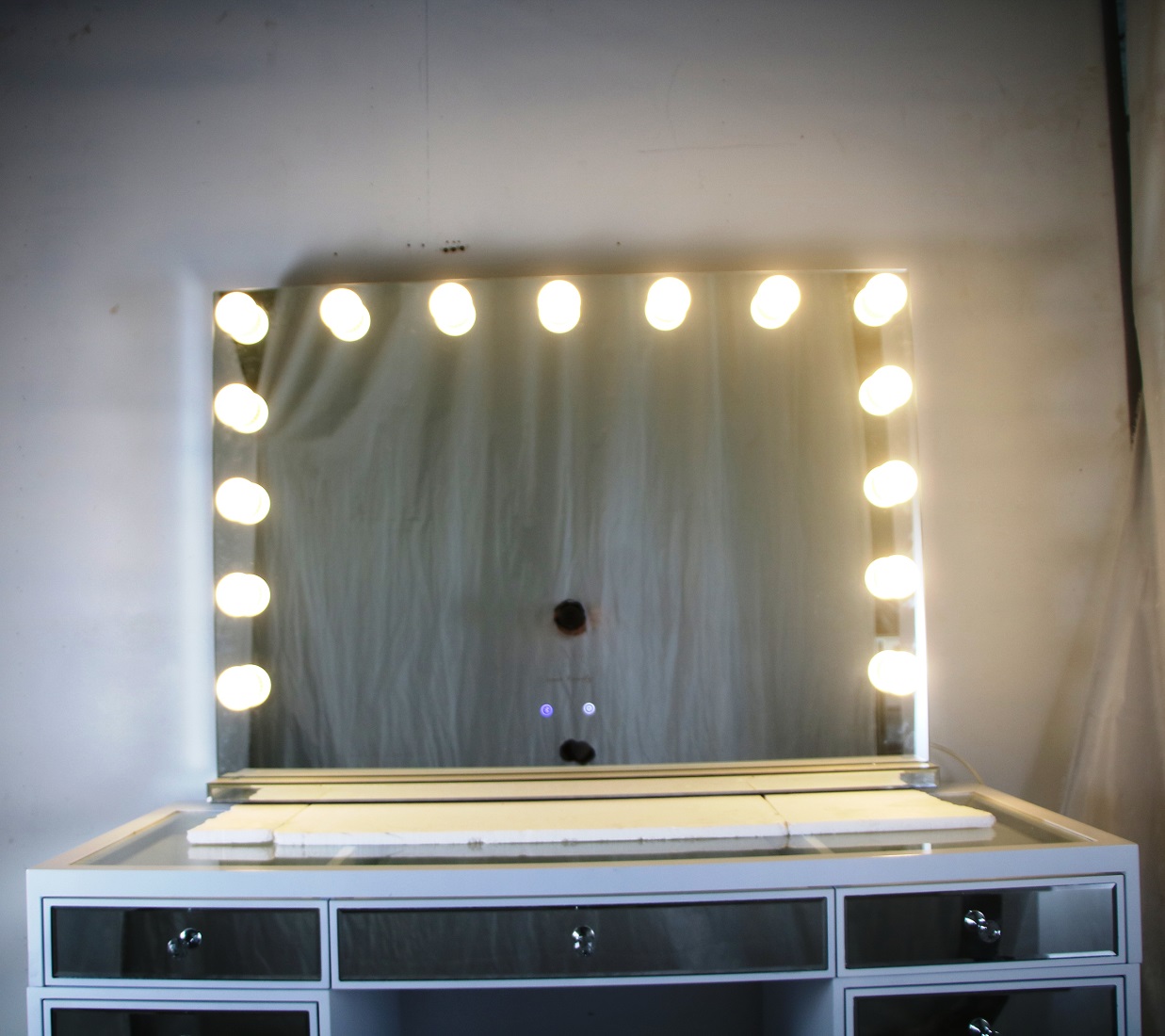 Factory Wholesale Crushed Diamond Hollywood Dressing Table