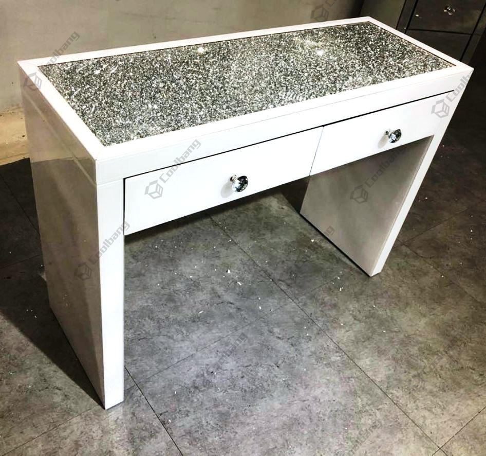 Factory Wholesale Crushed Diamond Hollywood Dressing Table